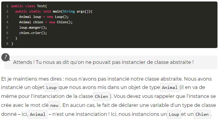 Formation Apprenez à programmer en Java - Chapitre classes abstraites ... Formation Apprenez à programmer en Java - Chapitre classes abstraites ...